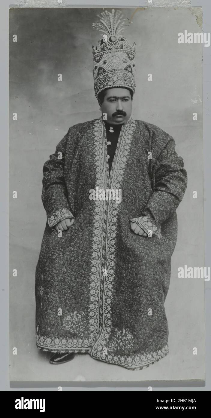 Studio Portrait of Muhammad 'Ali Shah Wearing the Kayanid Crown, One of ...