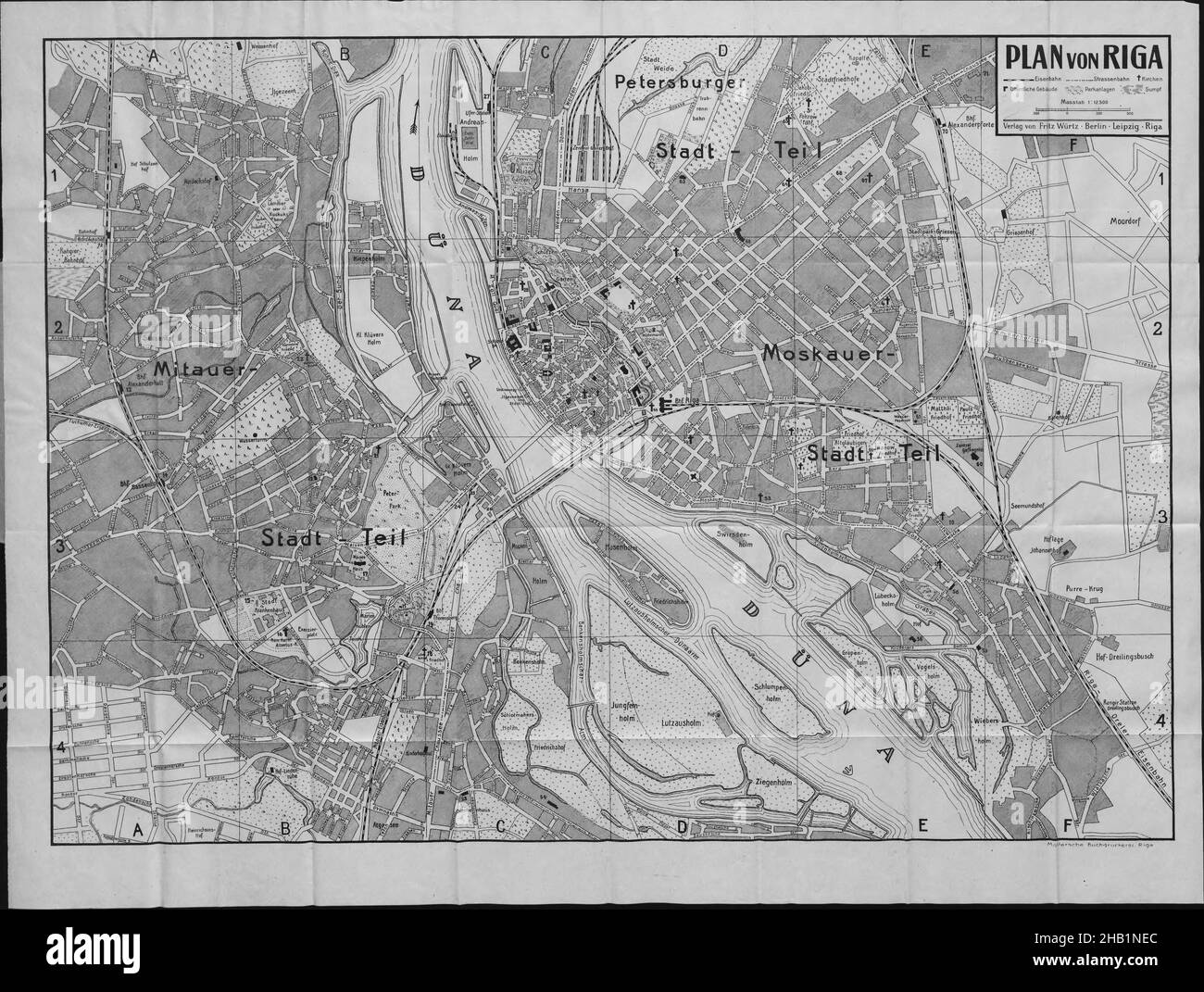 Stadtplan poster Schwarzweiß-Stockfotos und -bilder - Alamy