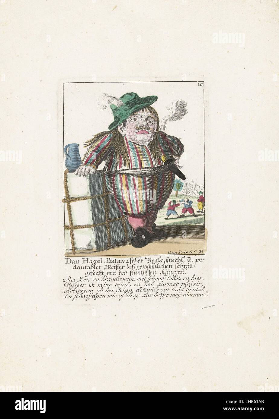 Der Zwerg Dan Hagel als holländischer Bootsmann, c. 1710, Dan Hagel ...