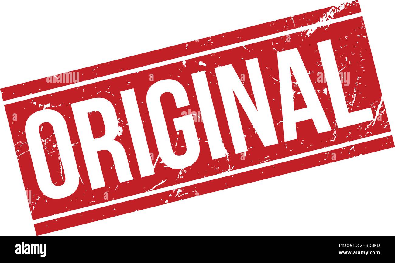 Original Gummistempel. Original Gummi Grunge Stempel Siegel Vektor ...