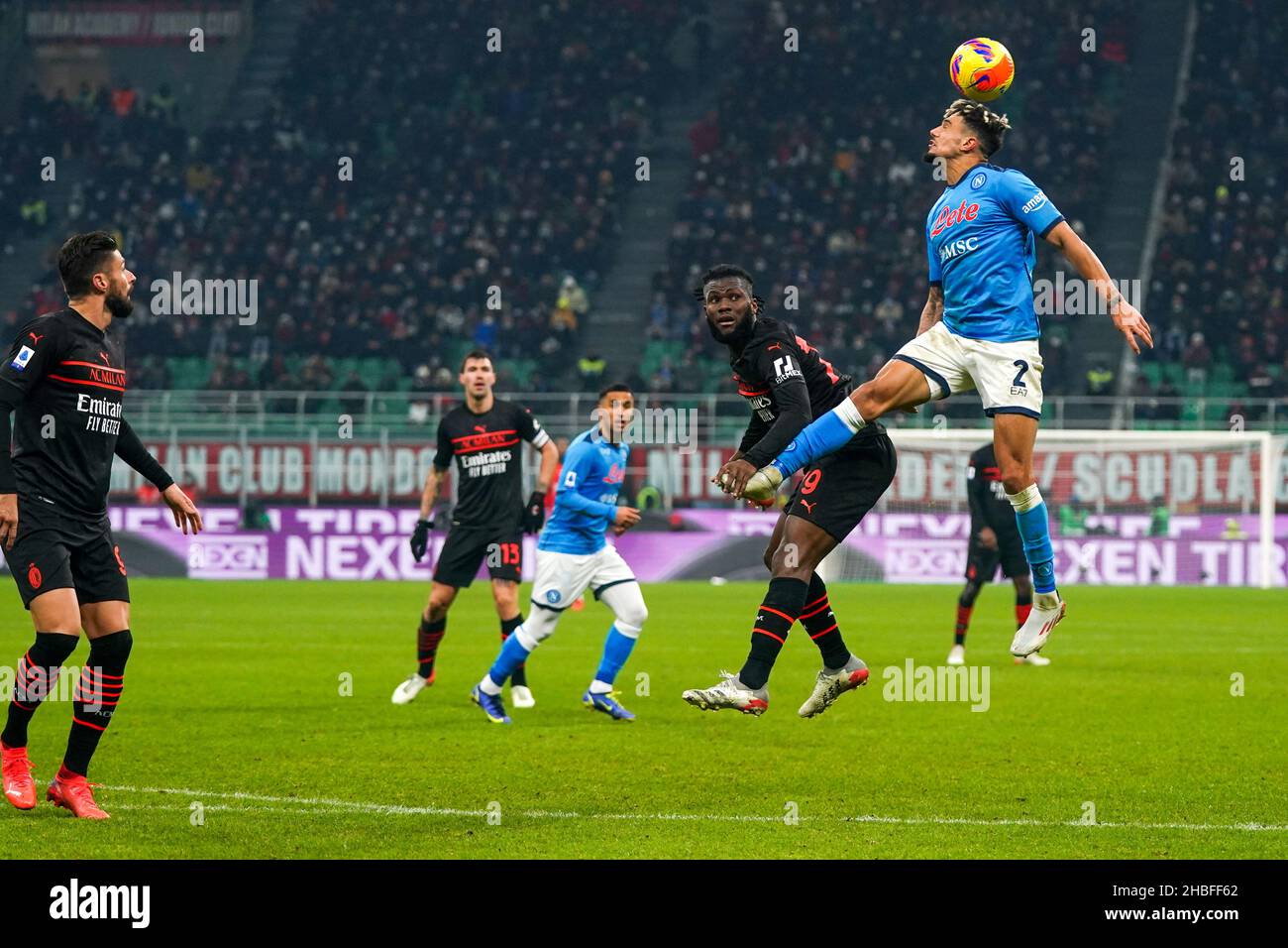 Kevin Malcuit (SSC Napoli) während der italienischen Meisterschaft ...