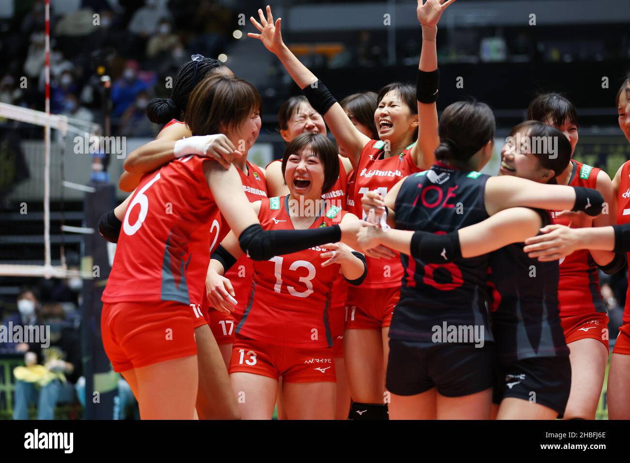 Takasaki Arena, Gunma, Japan. 19th Dez 2021. Hisamitsu Springs ...
