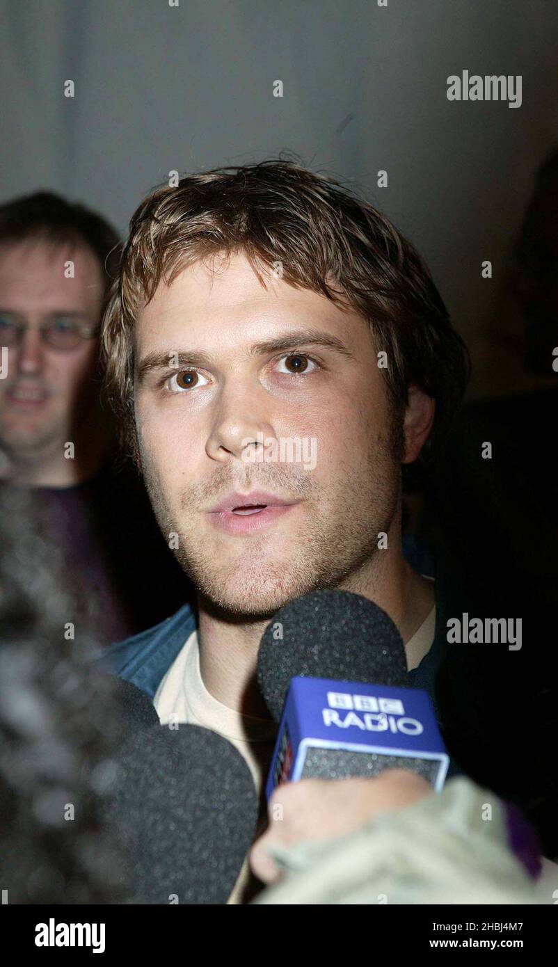 Daniel Bedingfield TV-Interview beim Finale der Fame Academy in der ...