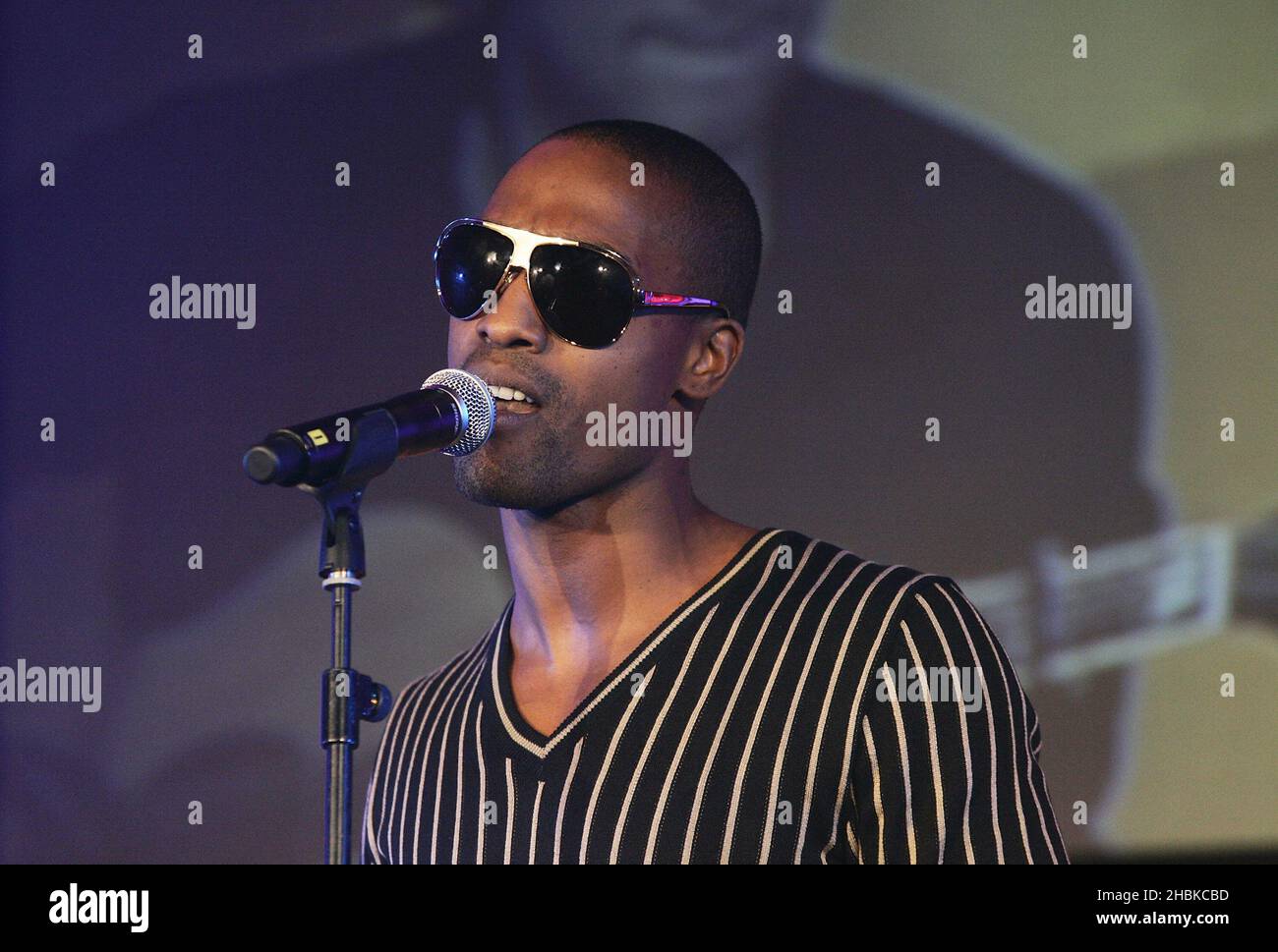 Simon Webbe auf der Bühne der Choice FM 18th Birthday Party im Sheraton ...