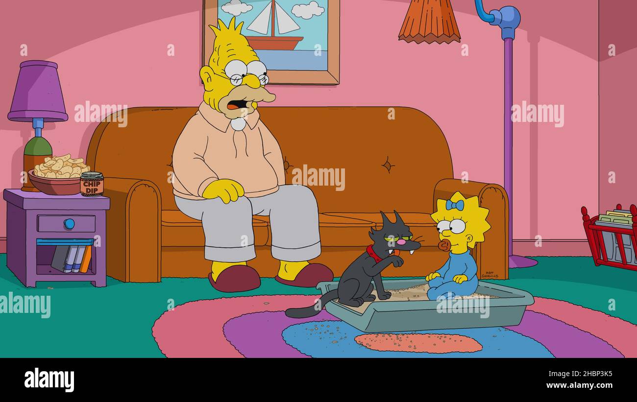 DIE SIMPSONS, von links: Abe Simpson (Stimme: Dan Castellaneta ...