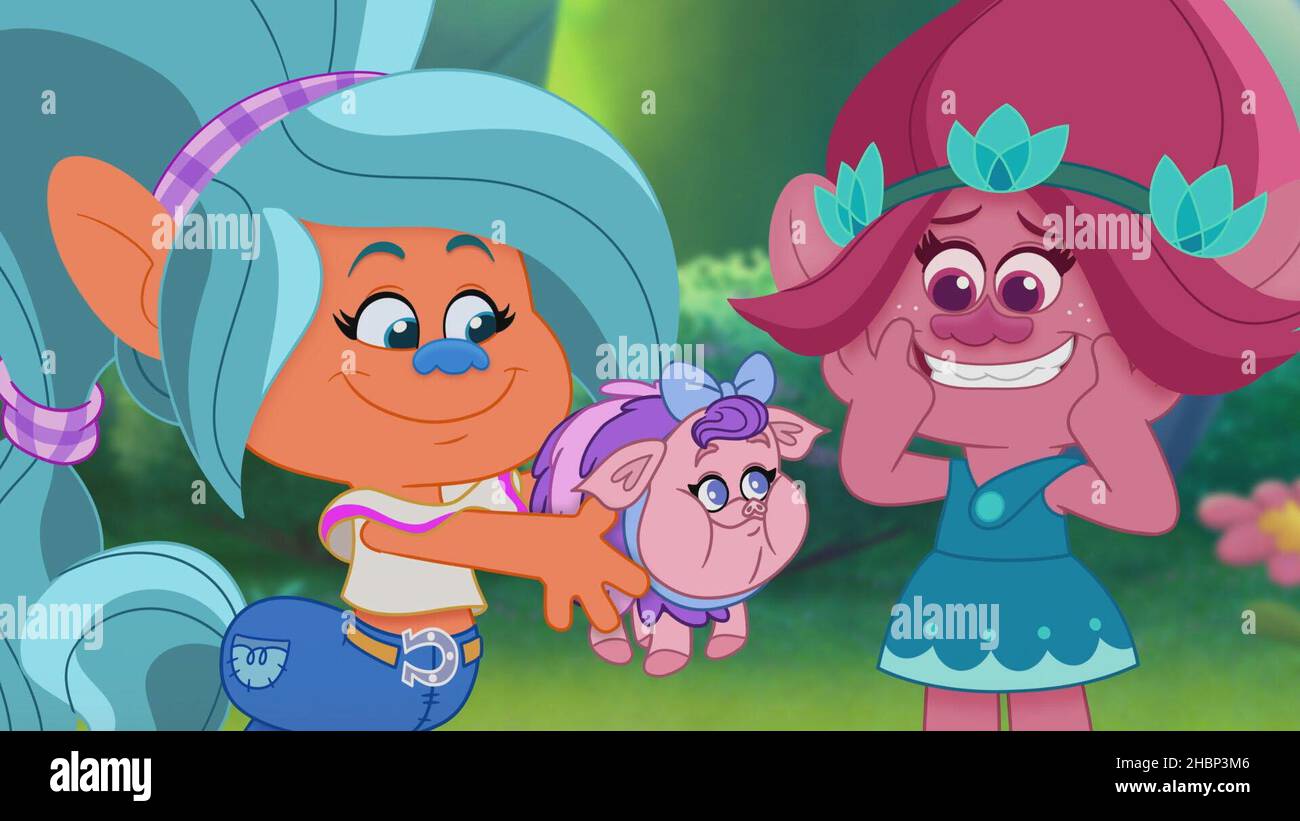 TROLLSTOPIA, (aka TROLLS TOPIA), von links: Holly Darlin' (Stimme: Megan Hilty), Poppy (Stimme ...