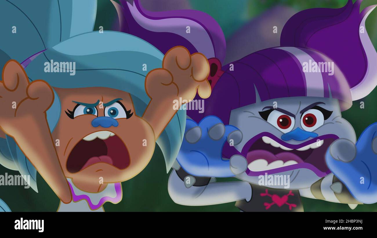 TROLLSTOPIA, (aka TROLLS TOPIA), von links: Holly Darlin' (Stimme: Megan Hilty), Val ...