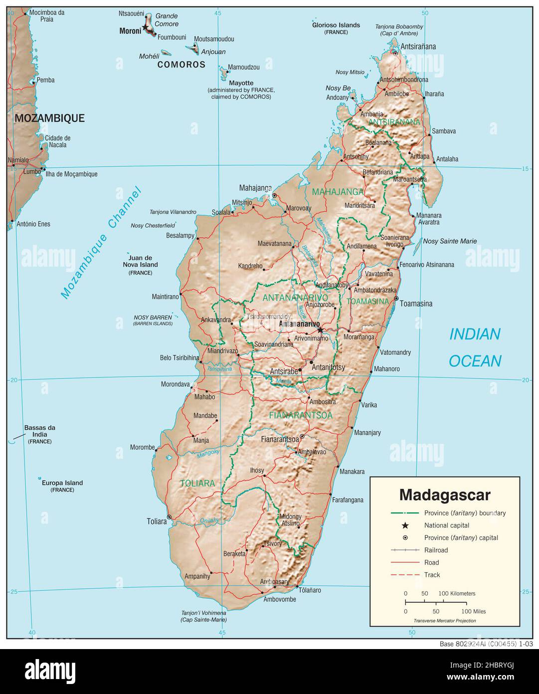 Karte von madagaskar 2003 -Fotos und -Bildmaterial in hoher Auflösung ...