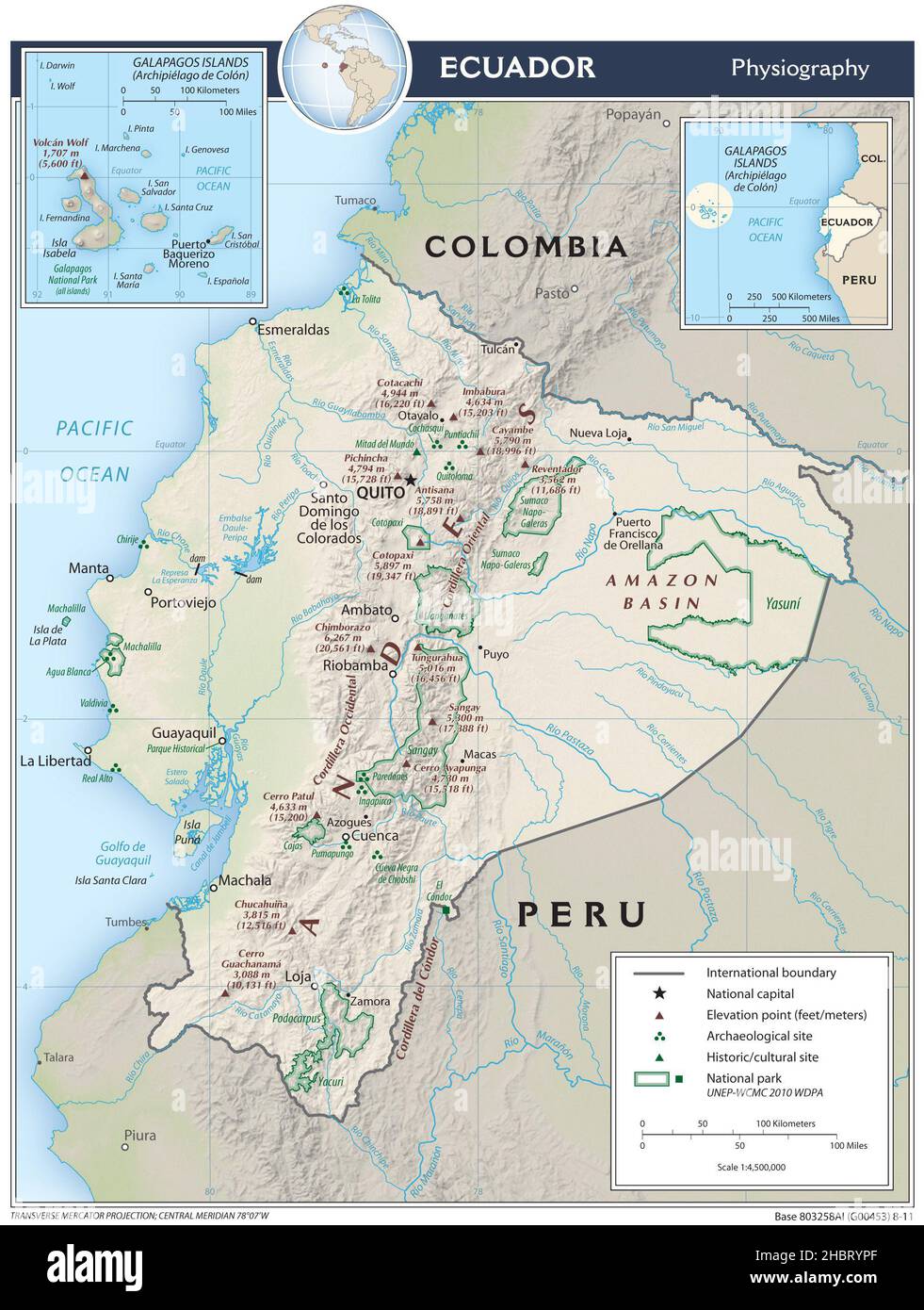 Archiv ecuador karte -Fotos und -Bildmaterial in hoher Auflösung – Alamy