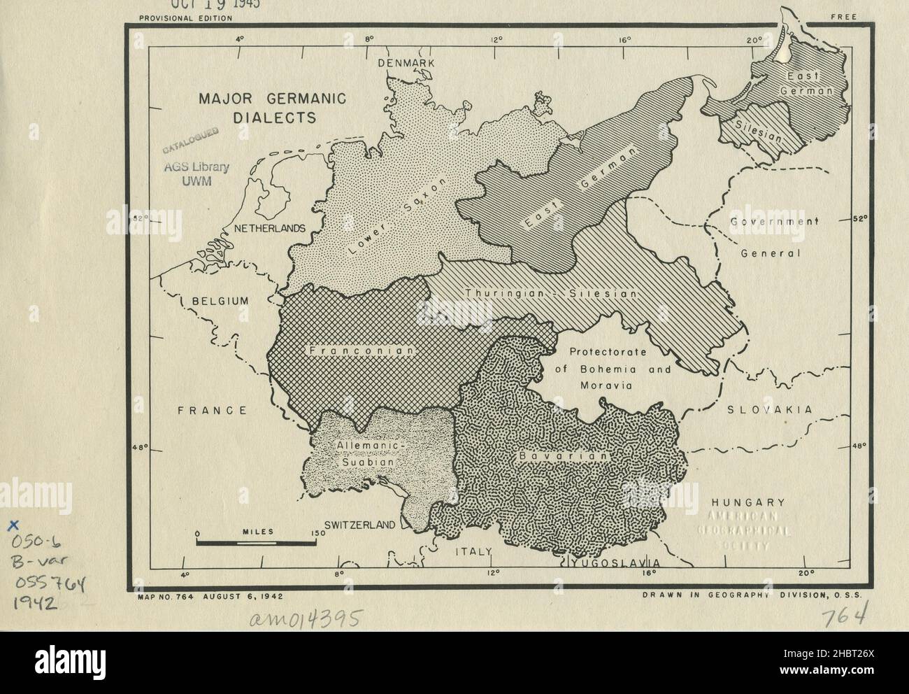 1940er jahre deutsche dialekte karte -Fotos und -Bildmaterial in hoher ...