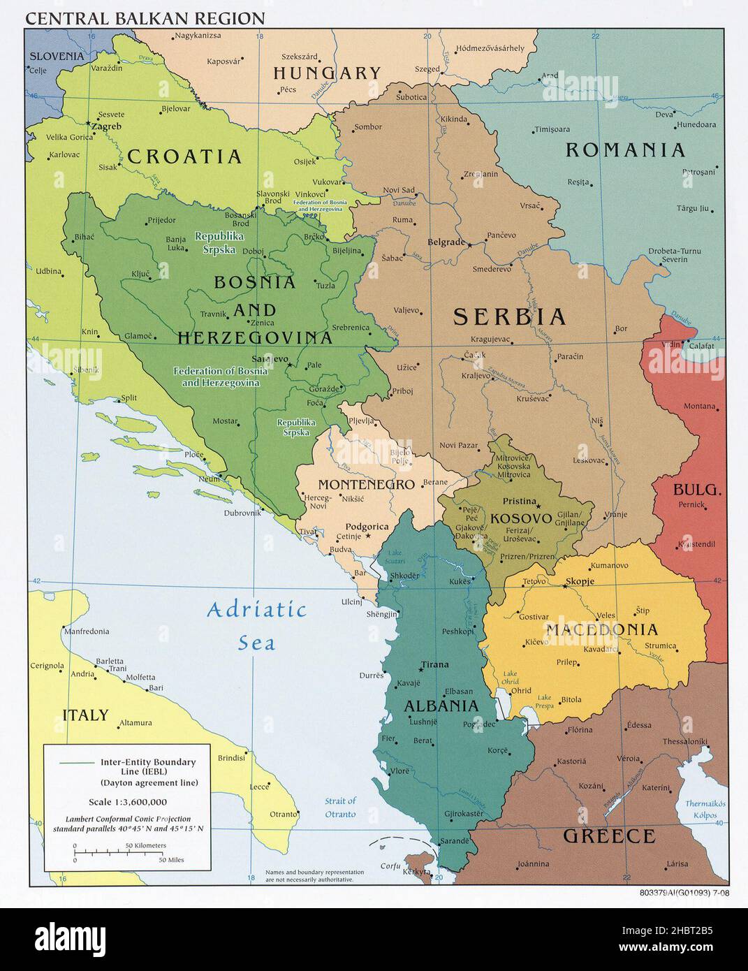 Mapa De Los Balcanes