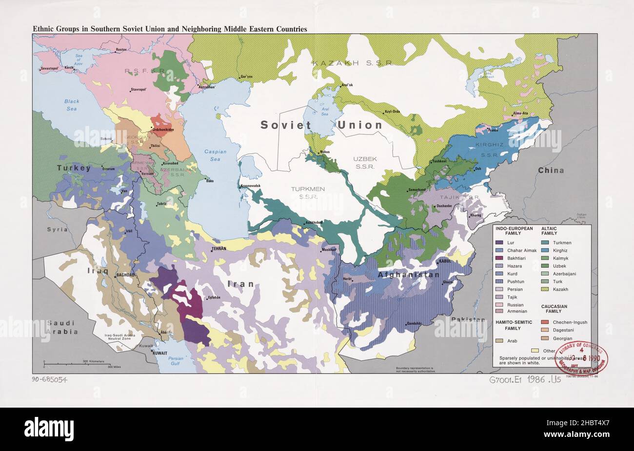 Mappa dei gruppi etnici dell'unione sovietica -Fotos und -Bildmaterial ...