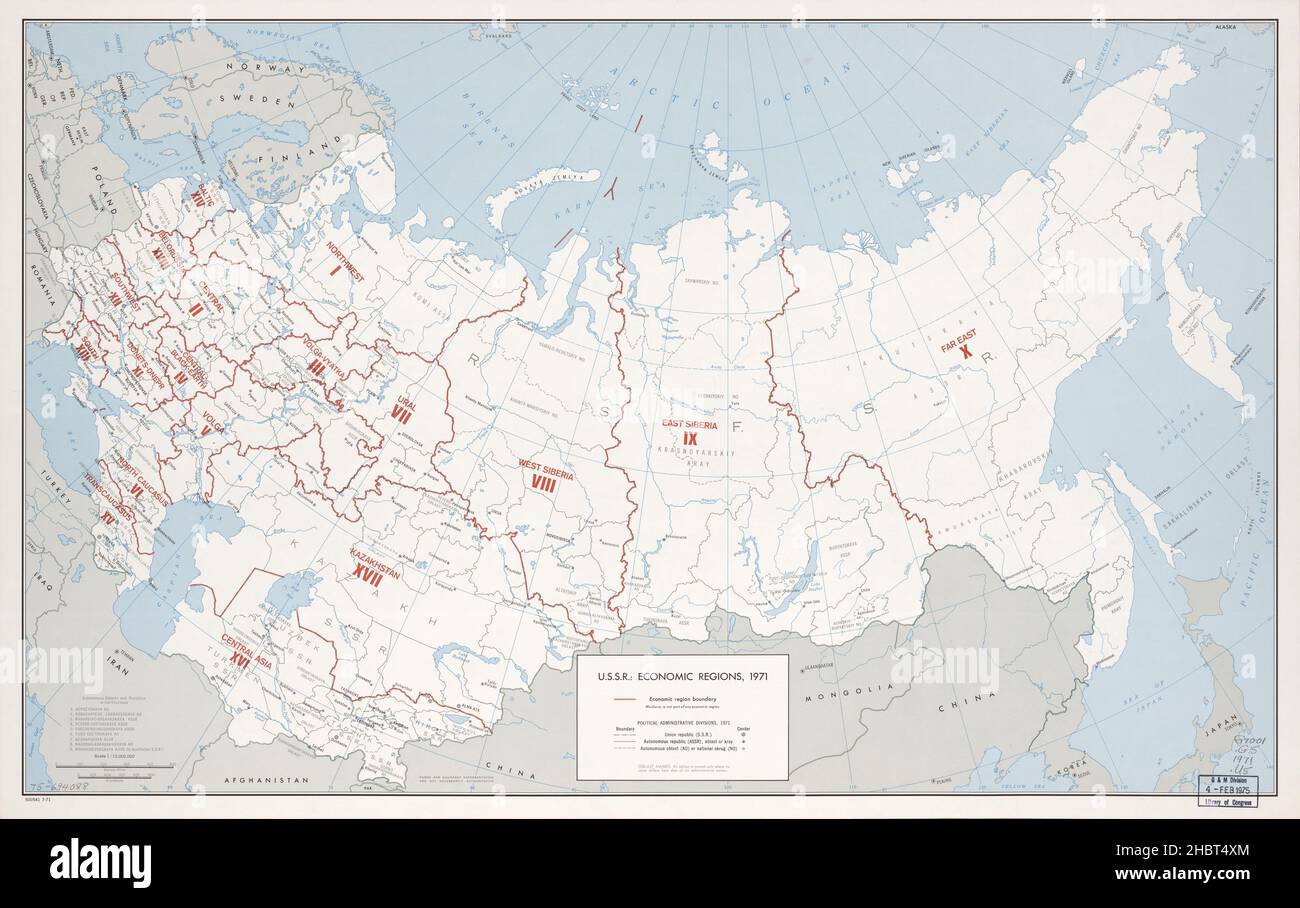 Karte der wirtschaftsregionen der sowjetunion -Fotos und -Bildmaterial ...