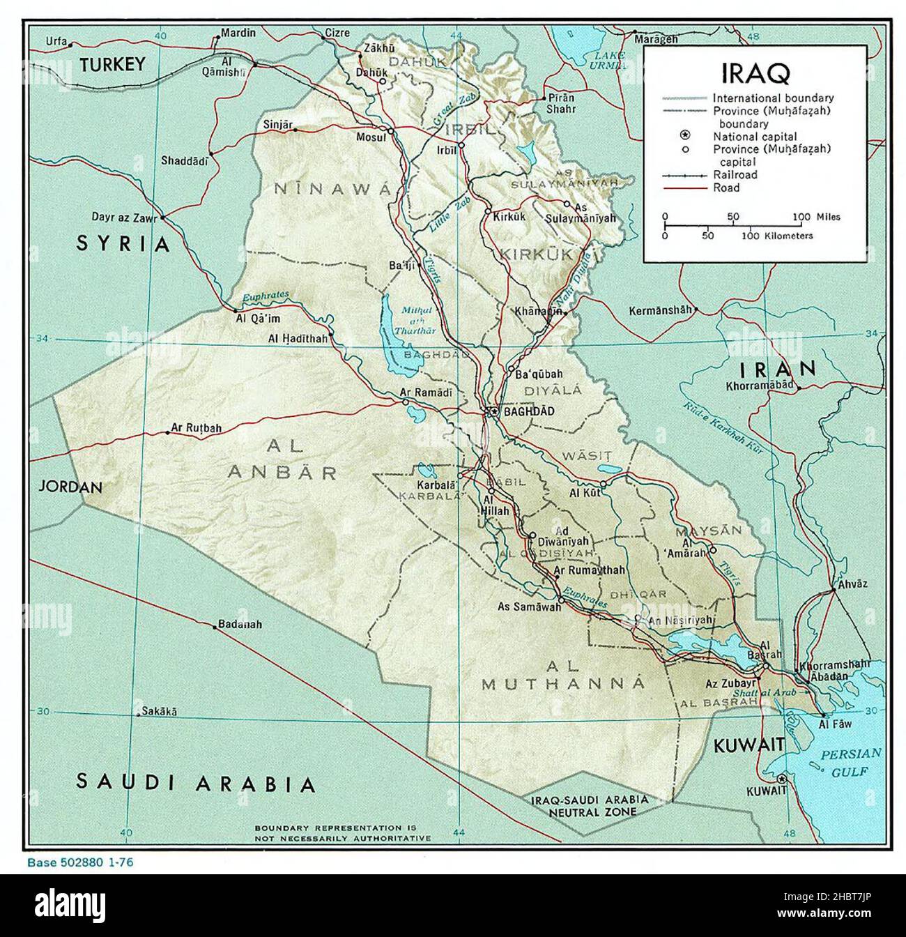 1976 mapa de irak -Fotos und -Bildmaterial in hoher Auflösung – Alamy