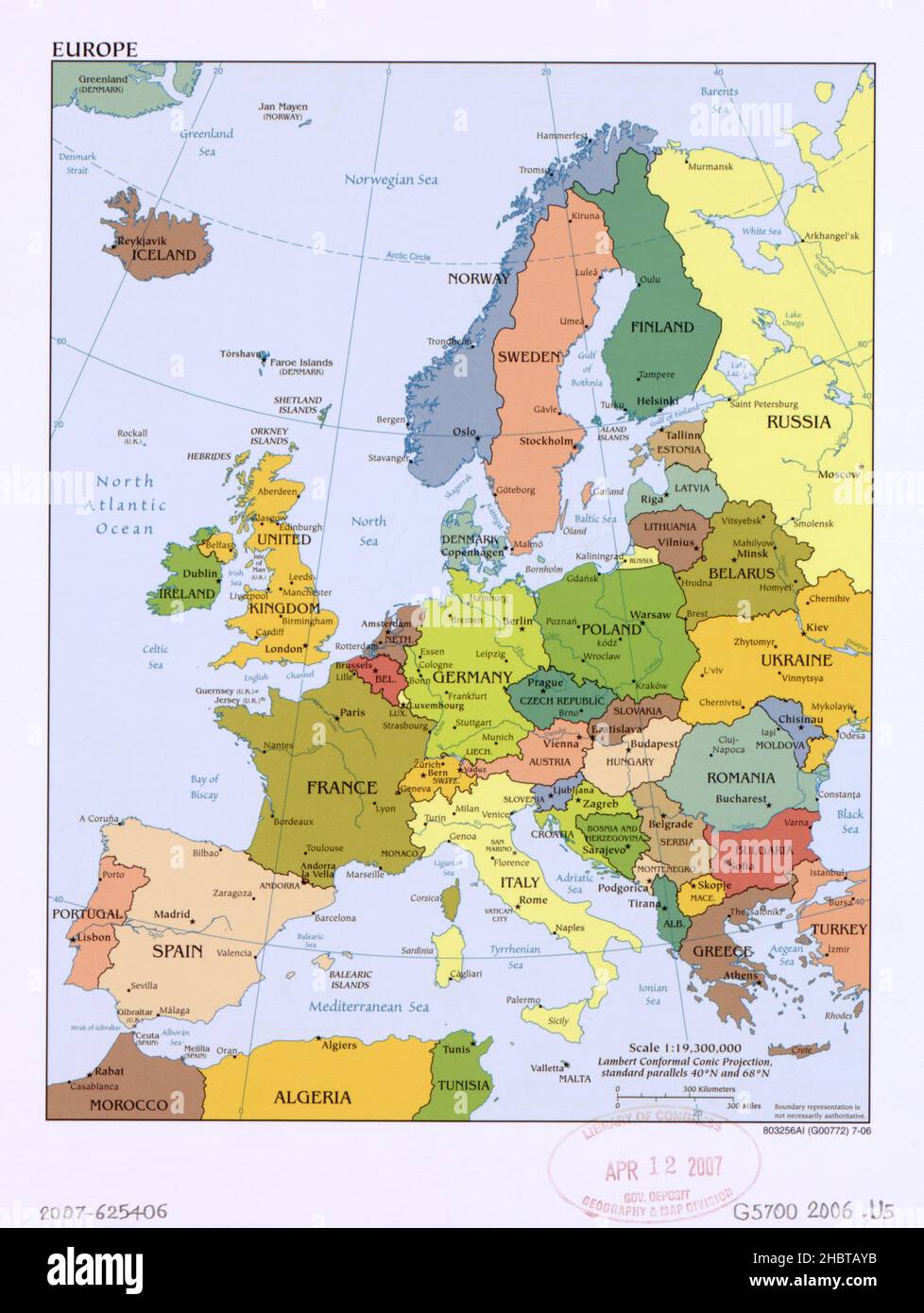 2006 mapa de europa -Fotos und -Bildmaterial in hoher Auflösung – Alamy