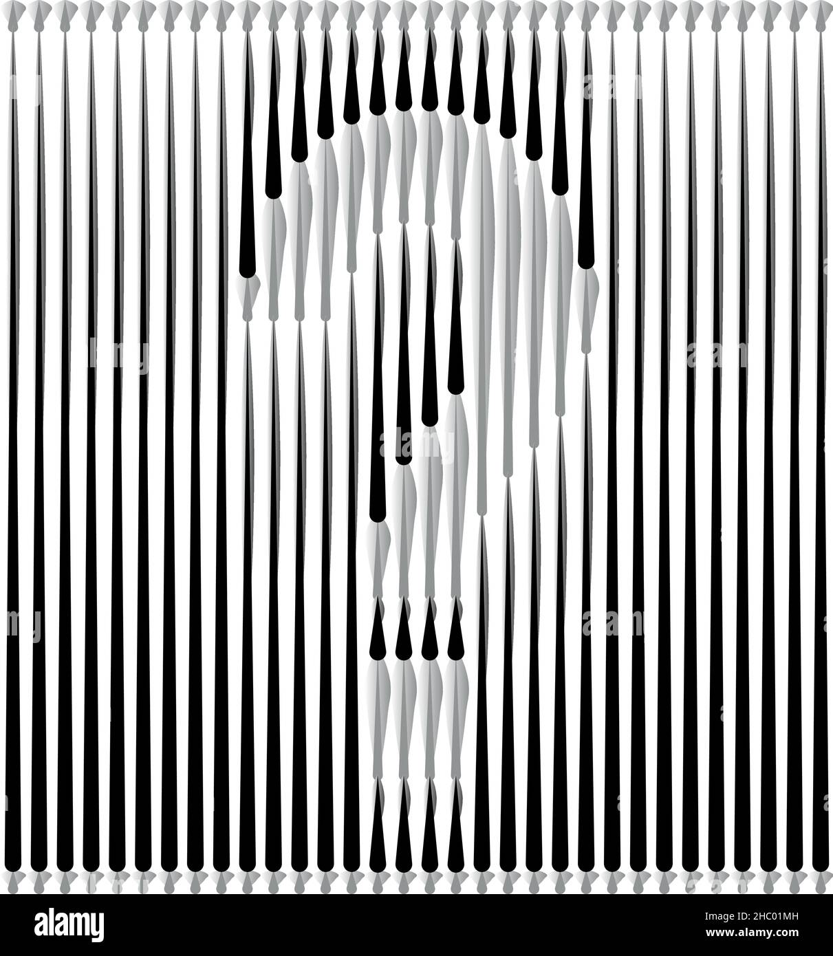 Lines Forming Symbols Logo Design - Zeichensetzung Illustration Stock ...