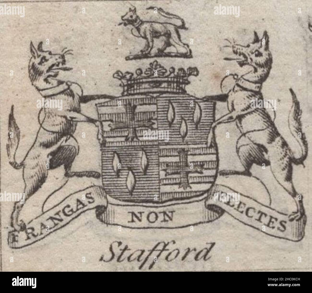 Antiker 18th Jahrhundert Gravur heraldy Wappen, englische Marquess ...