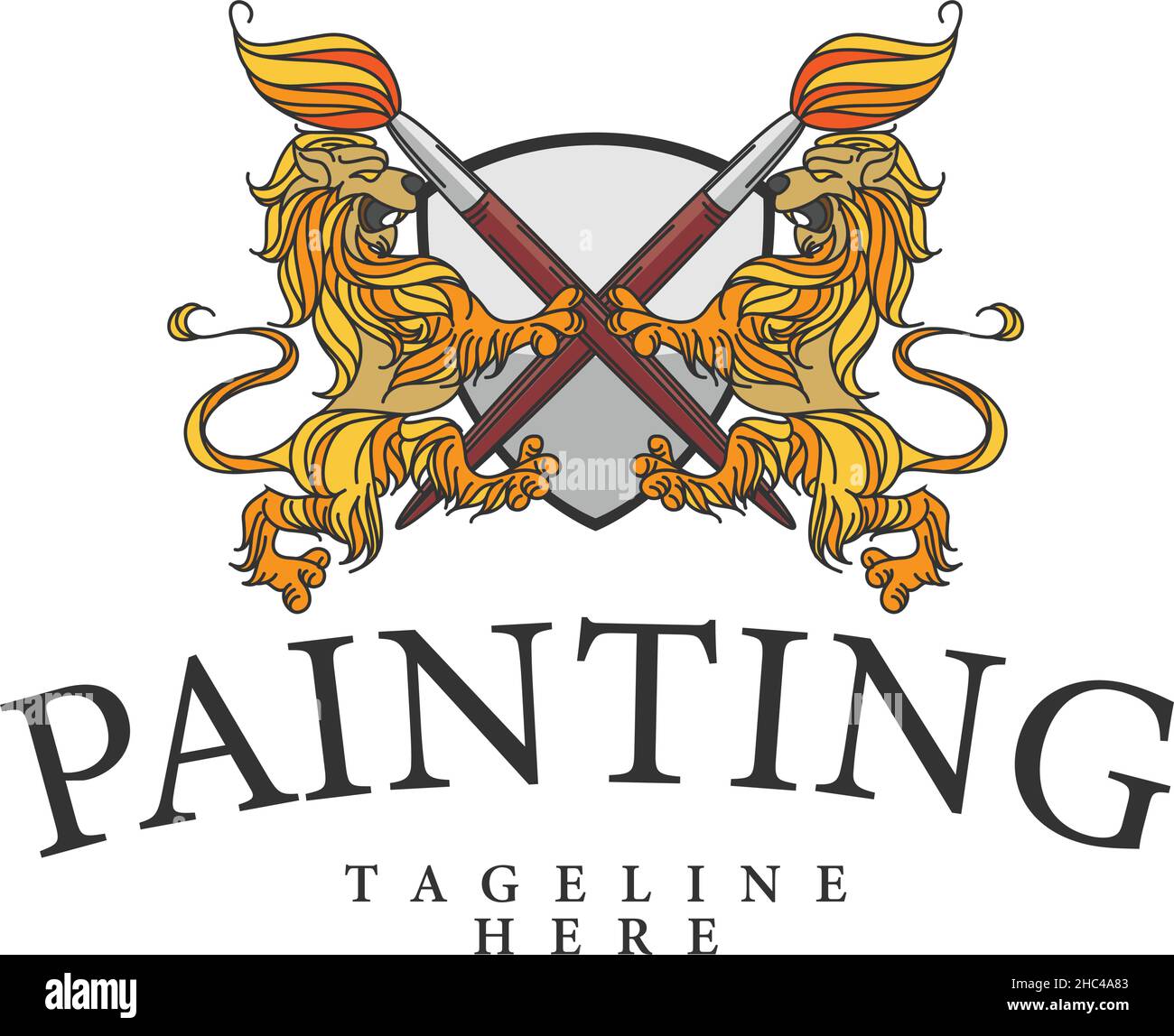 Lion logo design -Fotos und -Bildmaterial in hoher Auflösung – Alamy