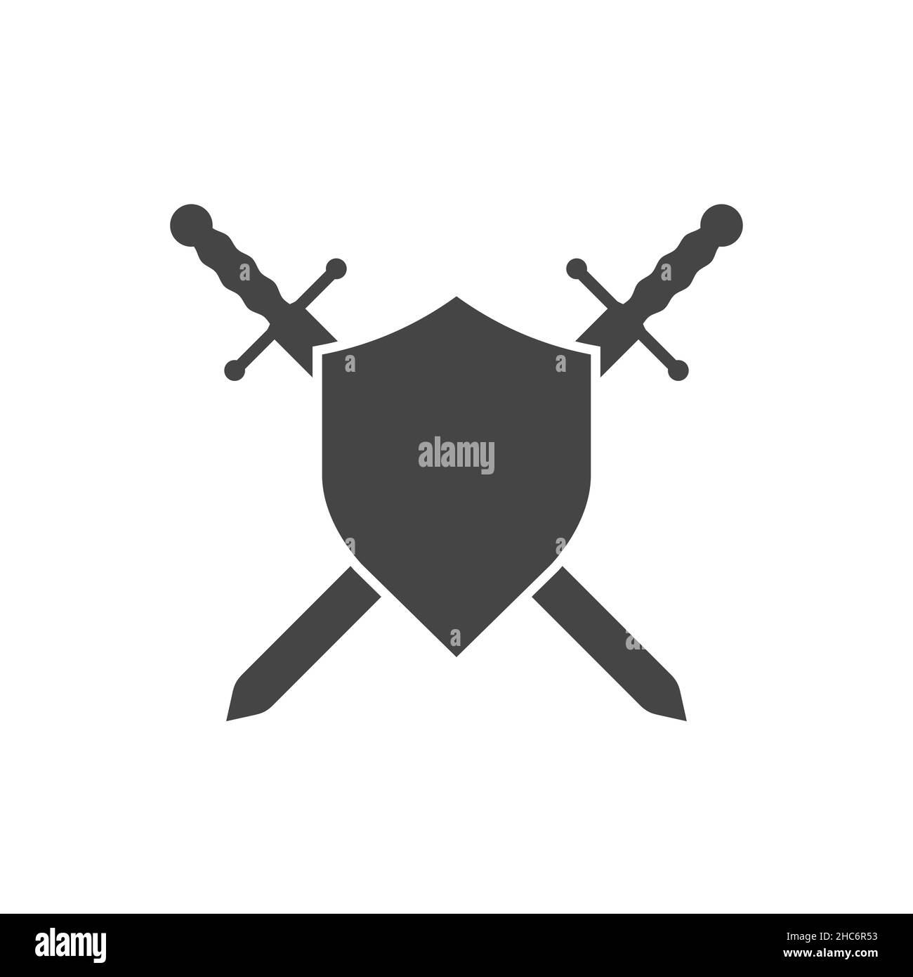 Gekreuzte schwerter logo Schwarzweiß-Stockfotos und -bilder - Seite 2 ...