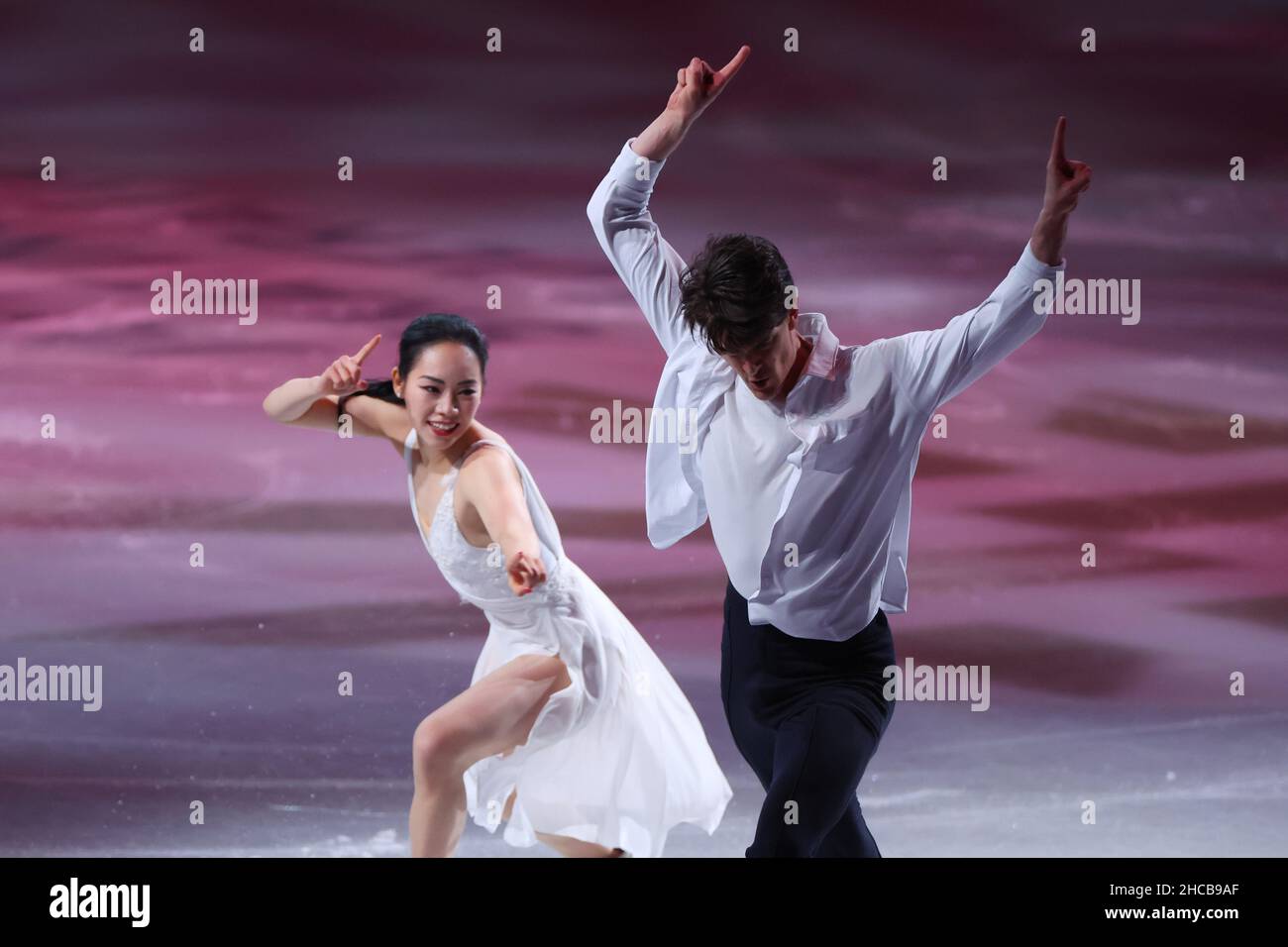 Saitama, Japan. 27th Dez 2021. Misato Komatsubara & Takeru Komatsubara ...