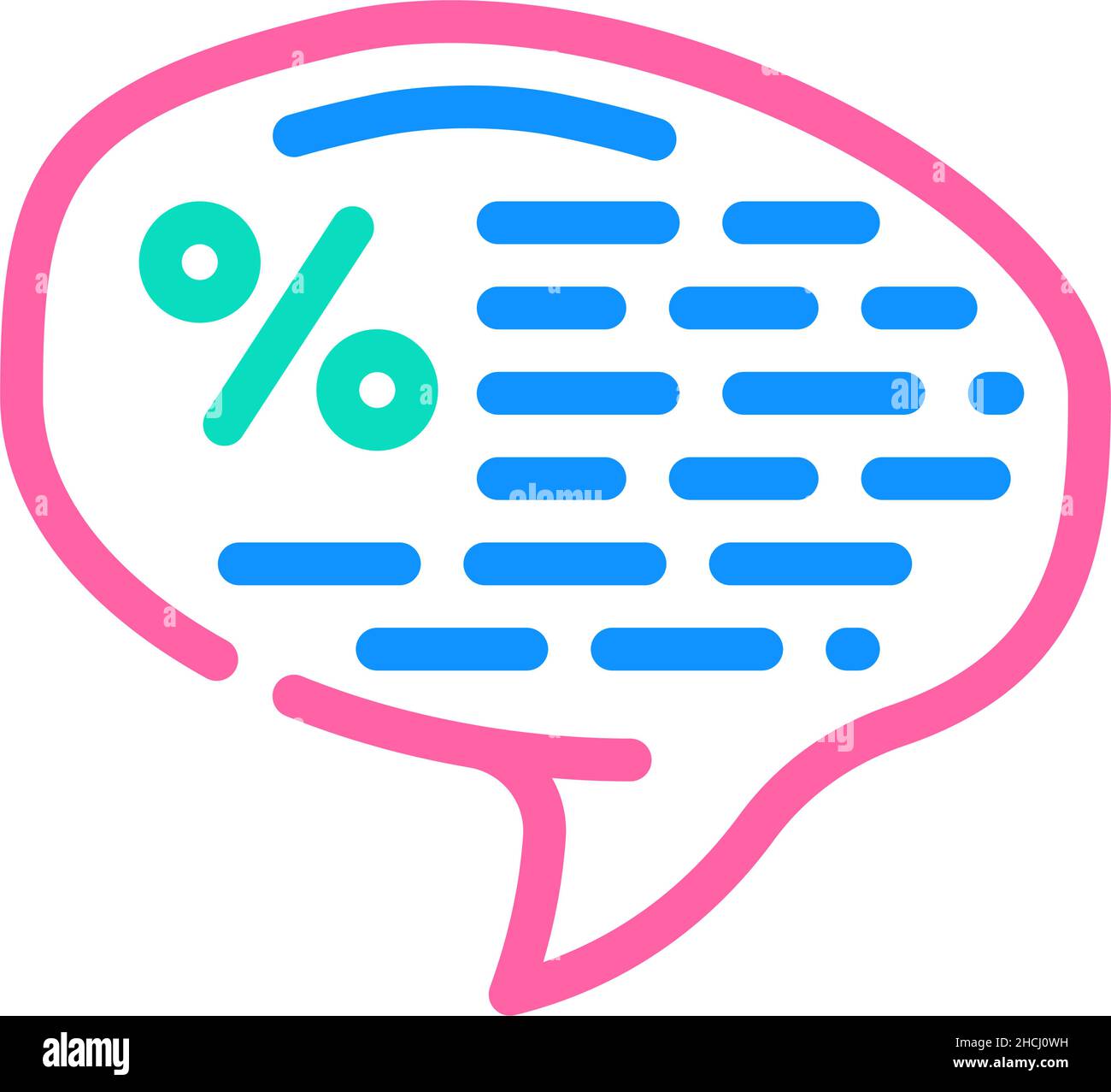 Gerüchte sprechen über Rabatte Farbe Symbol Vektor Illustration Stock ...