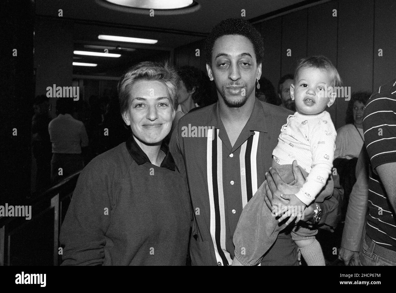 Gregory Hines mit Frau Pam Hines und Sohn Zach Hines um 1984 Quelle ...