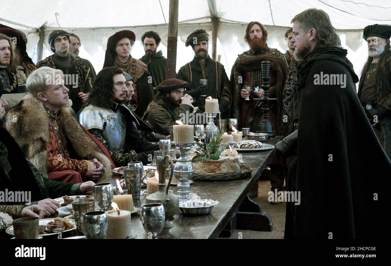 BEN AFFLECK, MATT DAMON und ADAM FAHRER im LETZTEN DUELL (2021), Regie ...