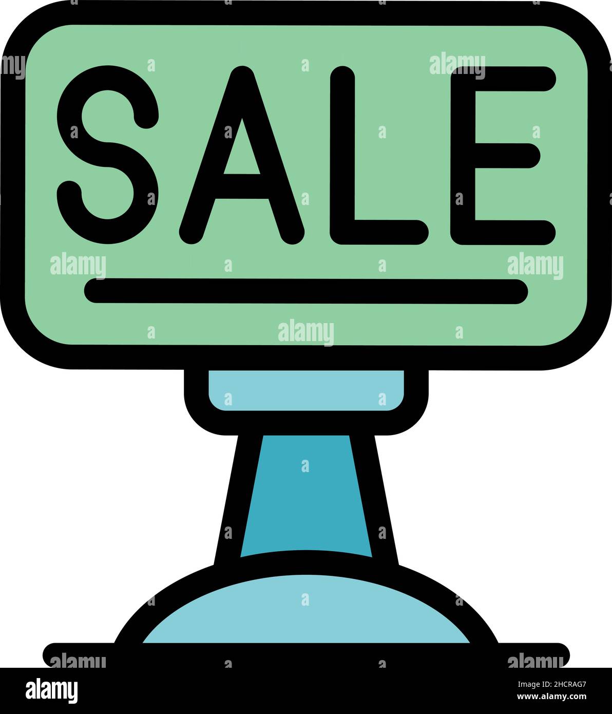 Verkauf Haus Bord Symbol. Outline Verkauf Haus Board Vektor Symbol ...