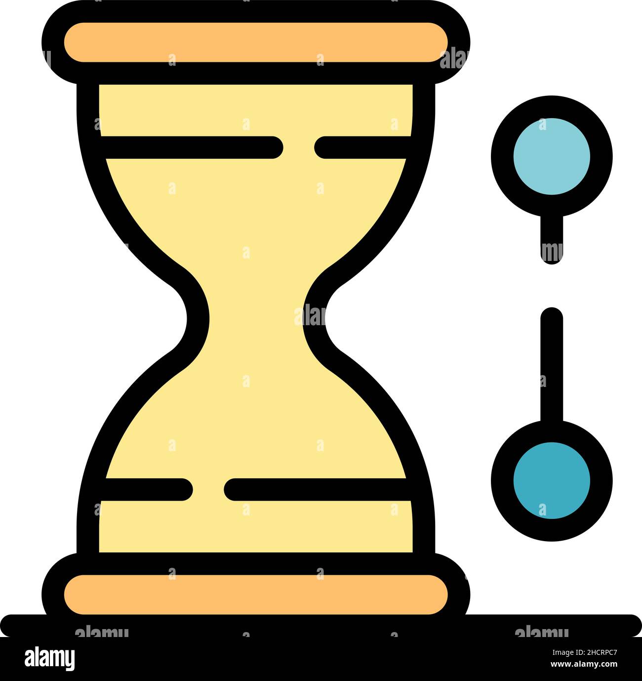 Hourglass Zeitmanagement-Symbol. Kontur Sanduhr Zeitmanagement Vektor ...