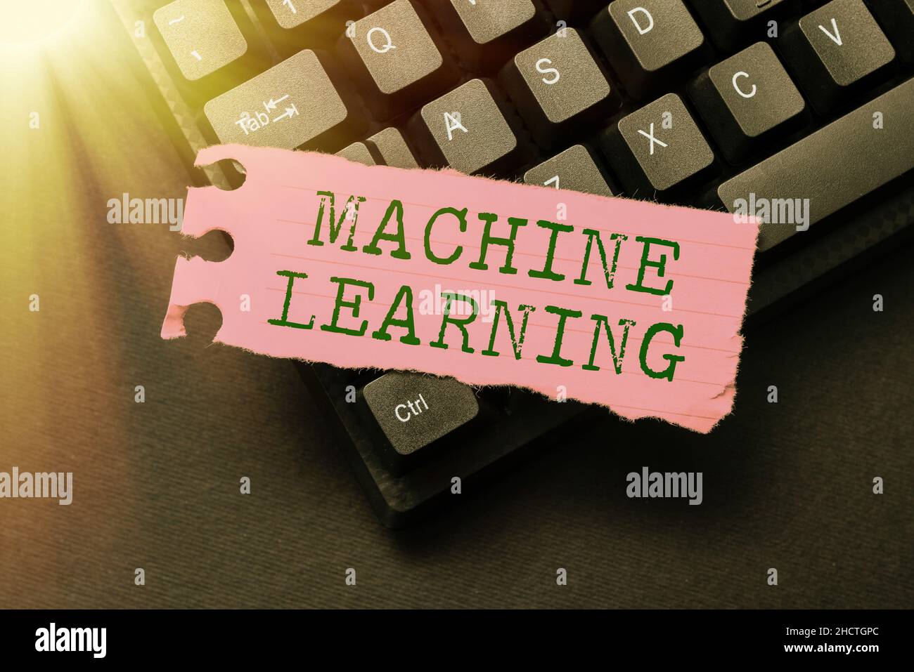 Konzeptionelle Darstellung Machine Learning. Geschäftskonzept das ...