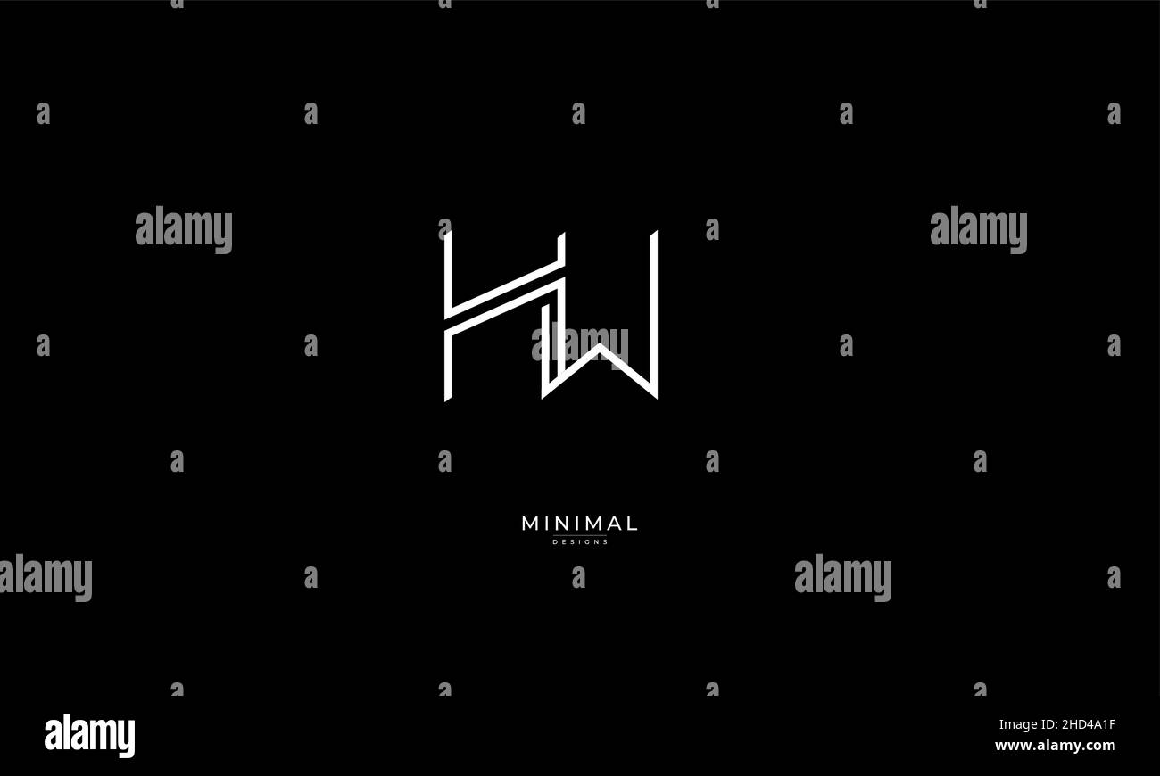 Alphabet hw Stock-Vektorgrafiken kaufen - Alamy