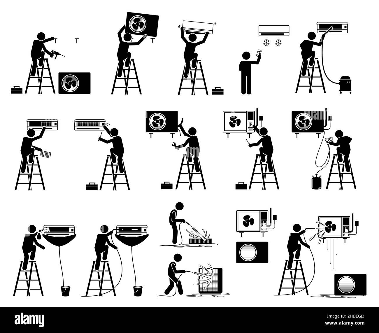 Hvac pictogram Stock-Vektorgrafiken kaufen - Alamy