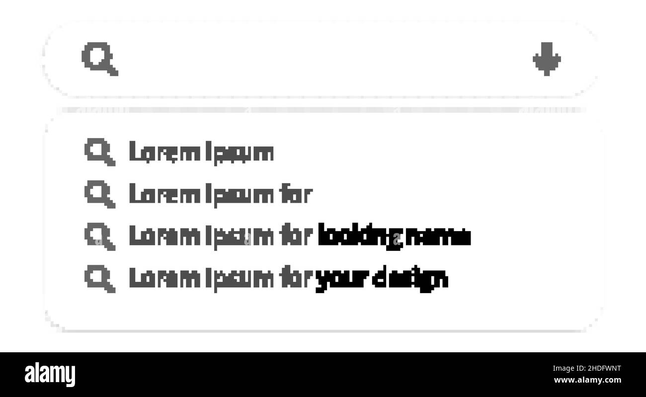 Vorlage für Suchleiste. Web-Element durchsuchen. Symbol für Ihr Website ...