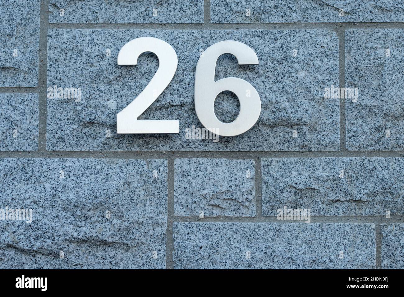 Number 26 -Fotos und -Bildmaterial in hoher Auflösung – Alamy