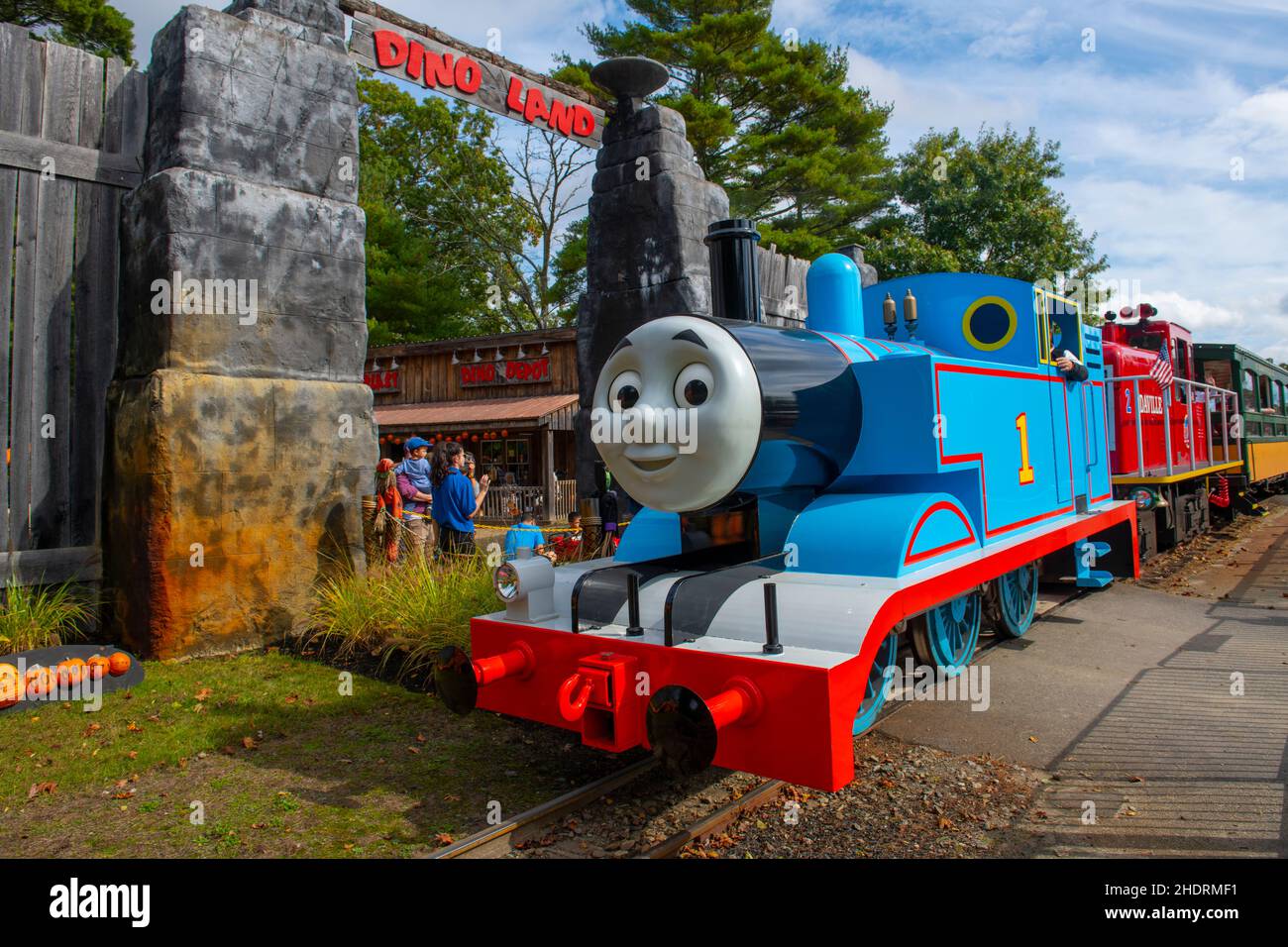 Thomas The Tank Engine auf der Edaville Railroad in Thomas Land USA im ...
