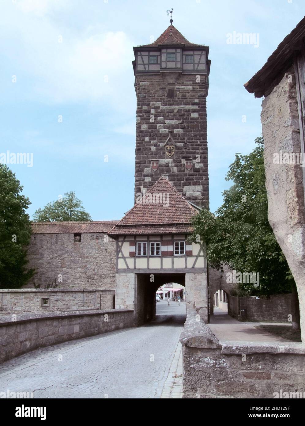 Stadtmauer, rothenburg ob der tauber, Wehrturm, Stadtmauer, rothenburg ...