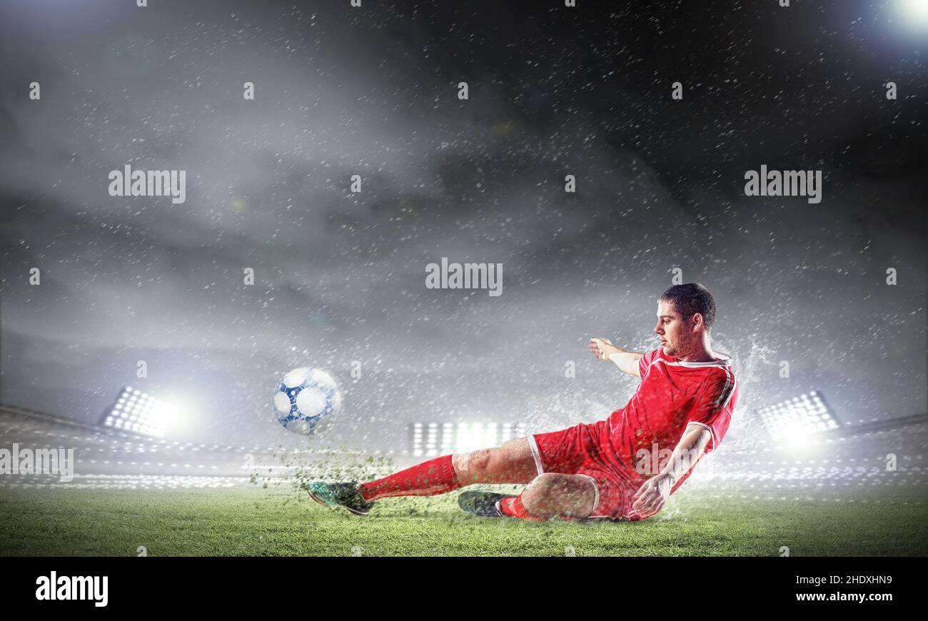 Fußball, Fußballspieler, Fußballstadion, Fußballspieler, Kicker, Kicker ...