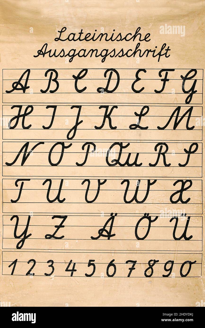 Schreibschrift alphabet -Fotos und -Bildmaterial in hoher Auflösung – Alamy