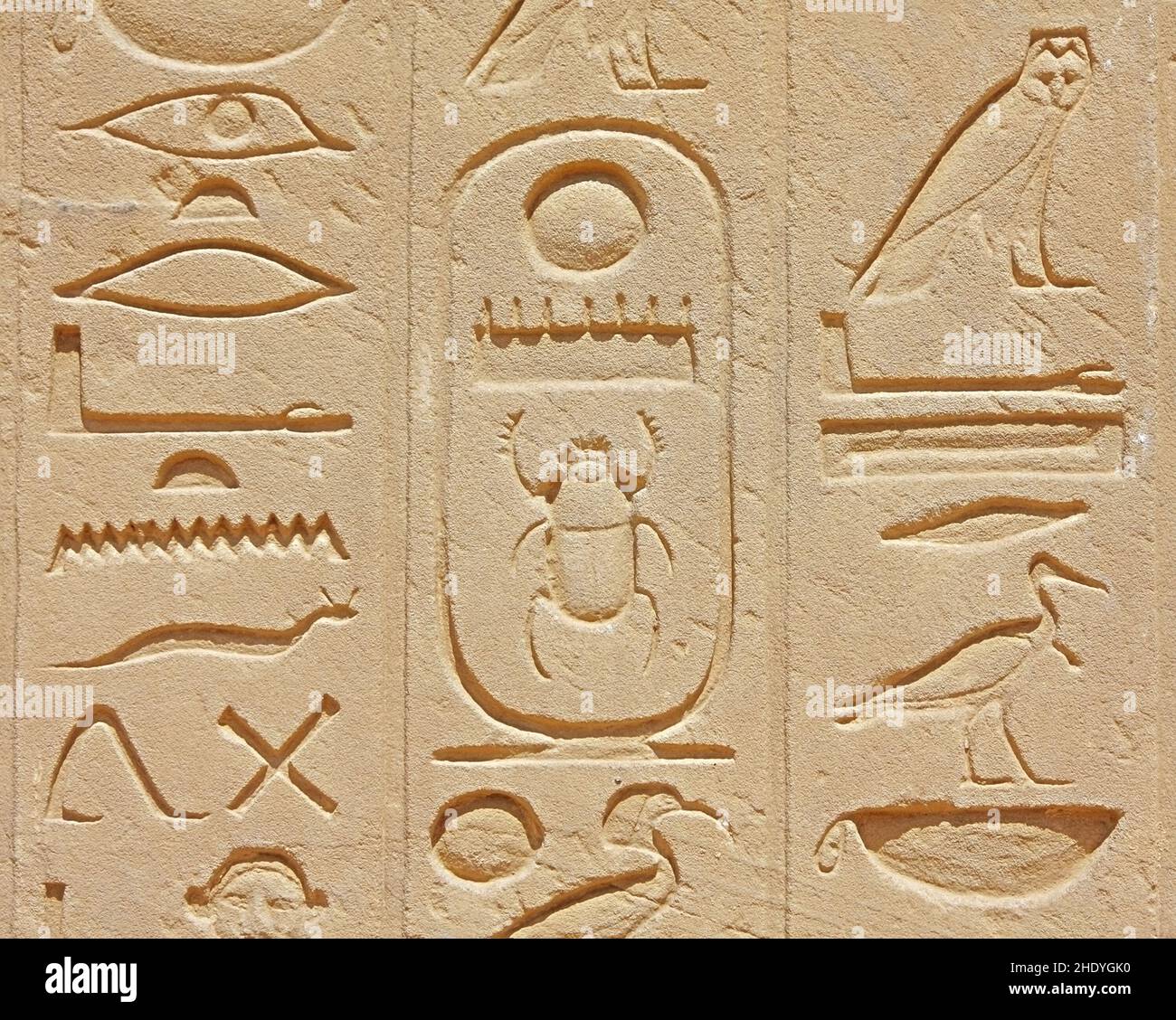Die hieroglyphen -Fotos und -Bildmaterial in hoher Auflösung – Alamy