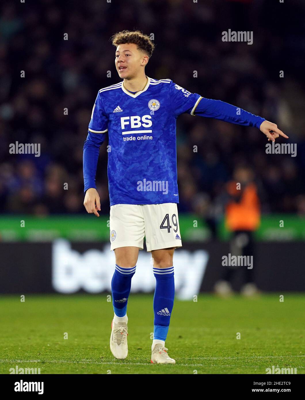 Kasey McAteer von Leicester City beim dritten Lauf des Emirates FA Cup ...