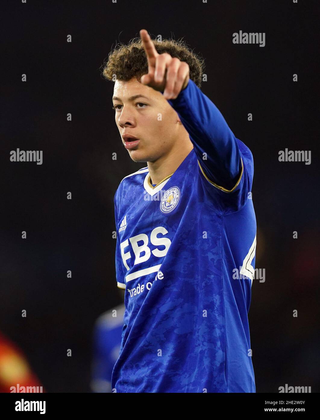 Kasey McAteer von Leicester City beim dritten Lauf des Emirates FA Cup ...