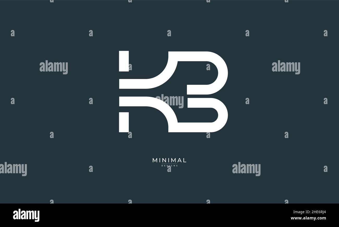 Buchstabe kb logo Stock-Vektorgrafiken kaufen - Alamy