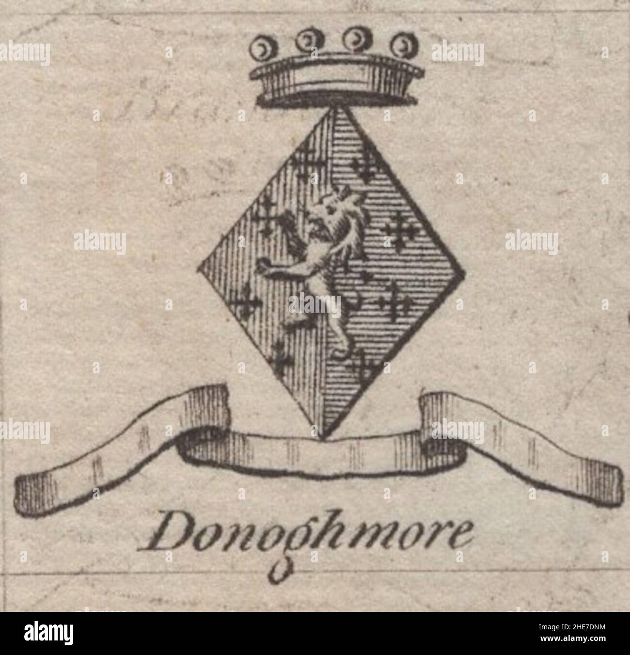 Historische Antike Gravur aus dem 18th. Jahrhundert Wappen, Wappen ...