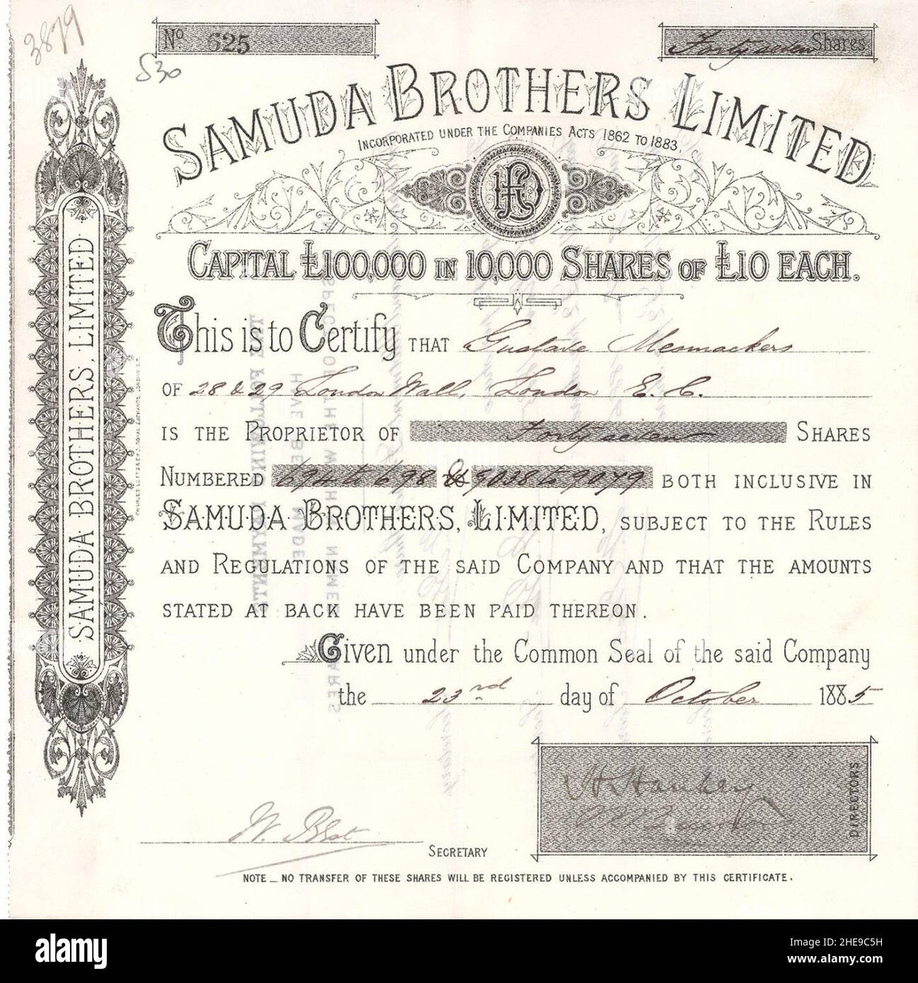 Samuda brothers -Fotos und -Bildmaterial in hoher Auflösung – Alamy