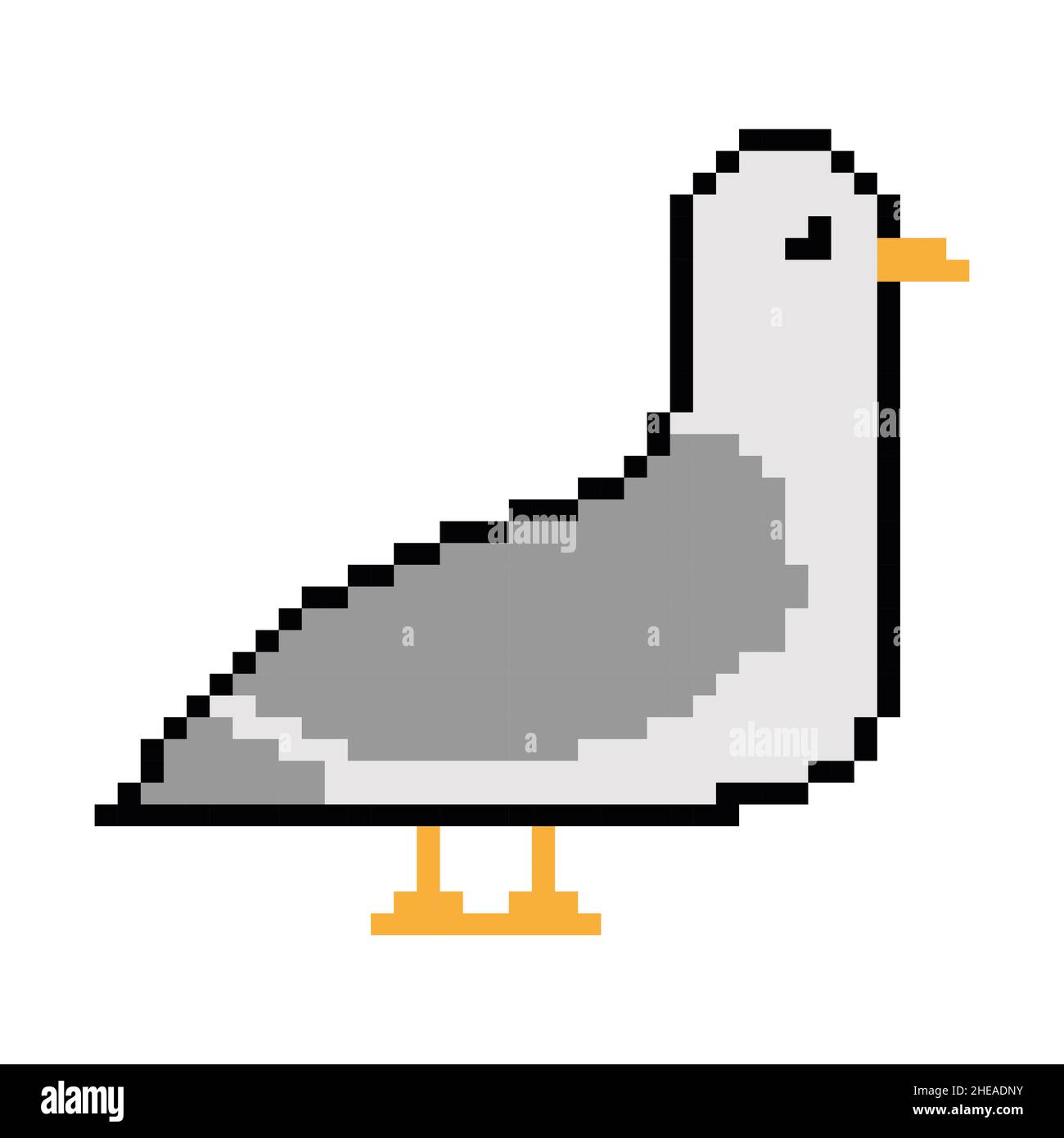 Dove Bird Pixel Art Illustration. Peace Bird Clip Art oder Bild ...