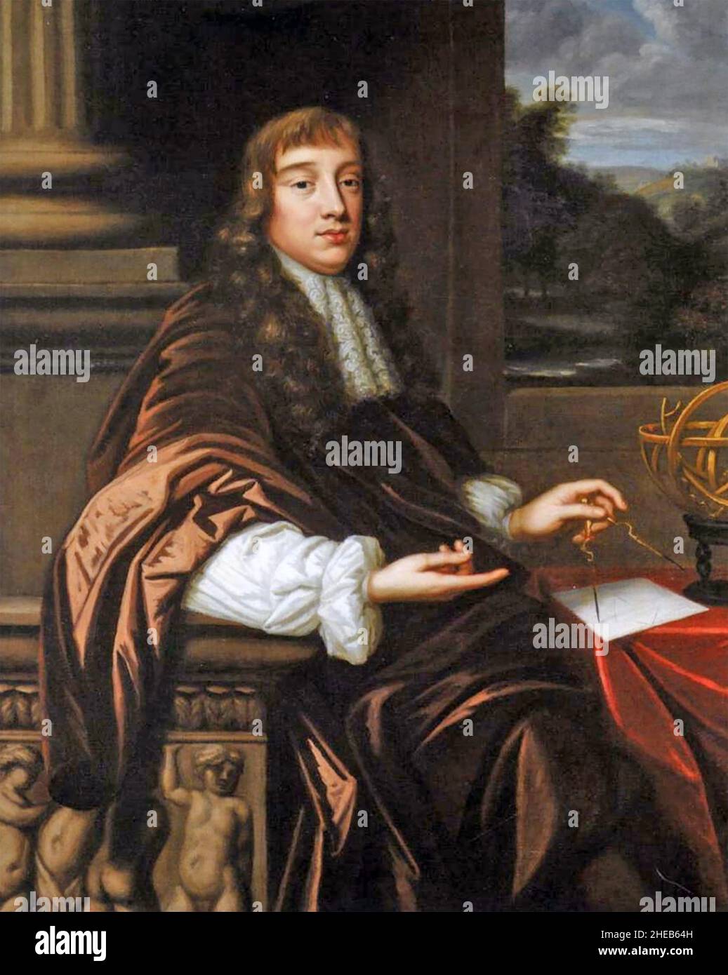 ROBERT HOOKE (1635-1703) englischer Wissenschaftler. Gemälde von Mary ...