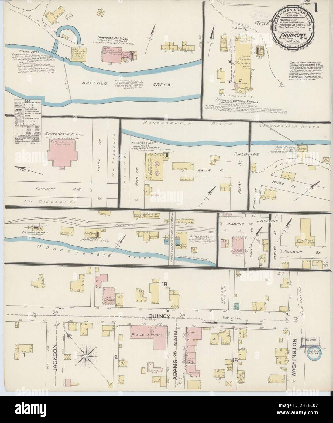 Karte von fairmont virginia -Fotos und -Bildmaterial in hoher Auflösung ...