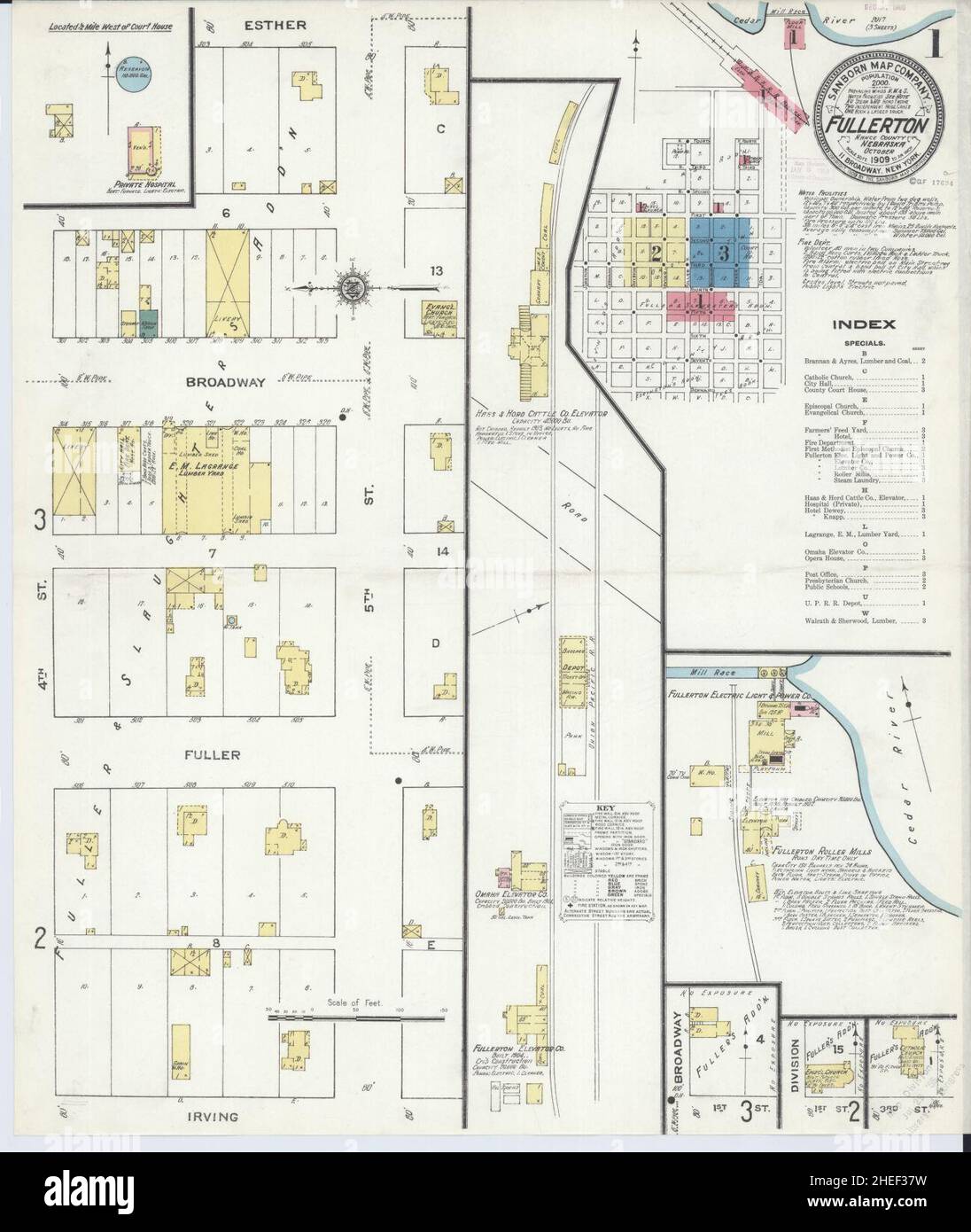 Fullerton nebraska karte -Fotos und -Bildmaterial in hoher Auflösung ...