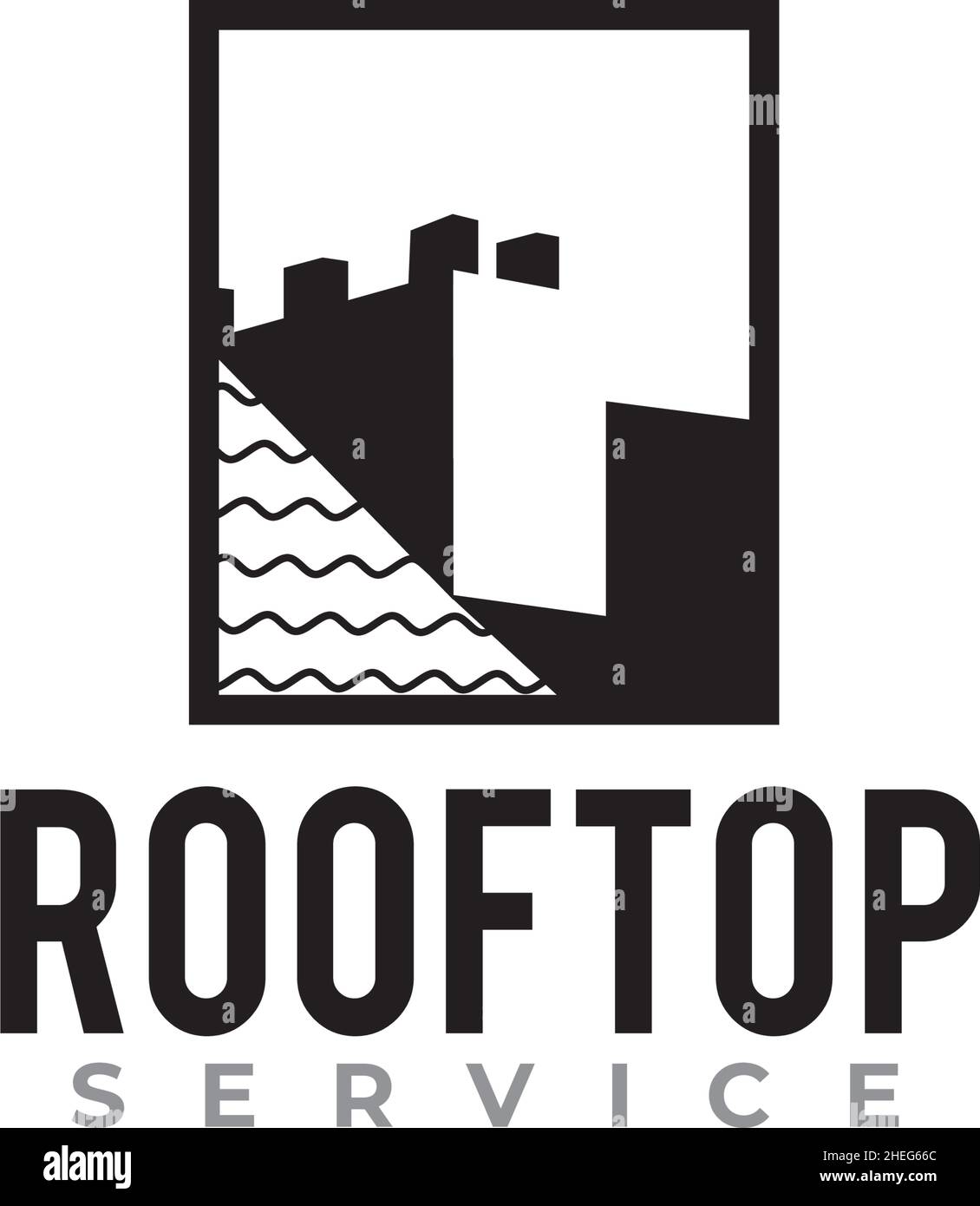 Dach oder Dach Service Vektor Logo Design Stock-Vektorgrafik - Alamy