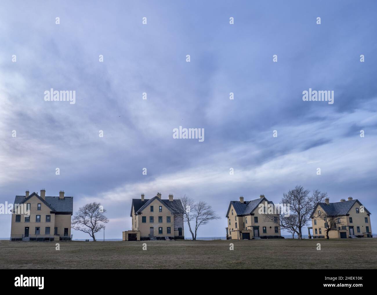 Officers Row in Fort Hancock, einem ehemaligen Fort der United States ...